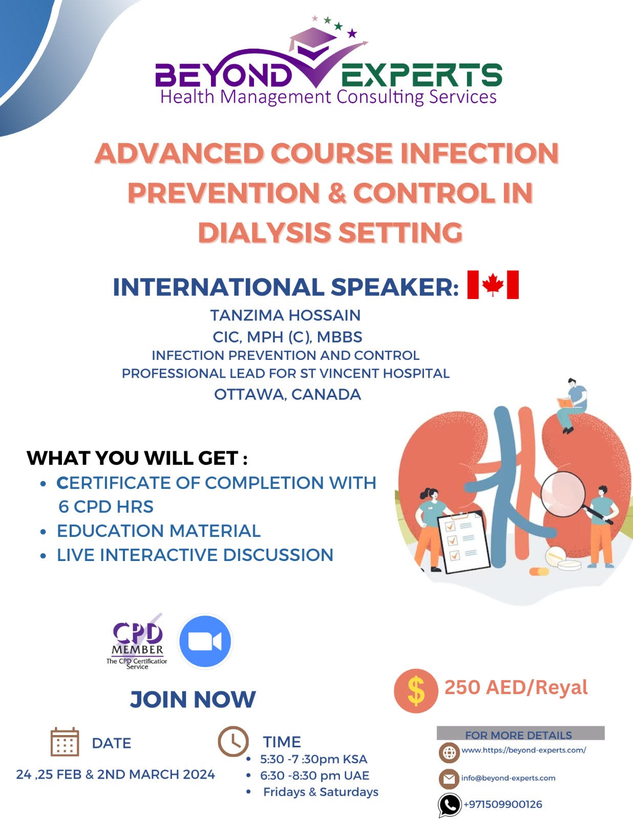 Advanced Infection Control in Dialysis Units - Beyond Experts
